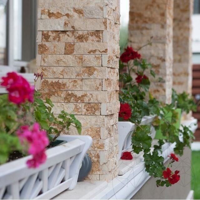 Sunny Dream Kalksteen Split Face Wandbekleding 4 x 15 x 1,5 cm ...